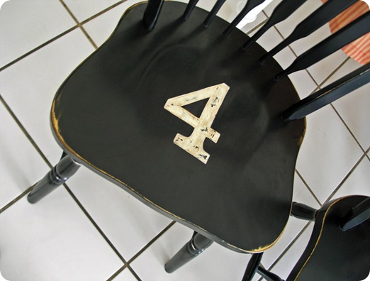 Sunny Days: How I did my numbered chairs??